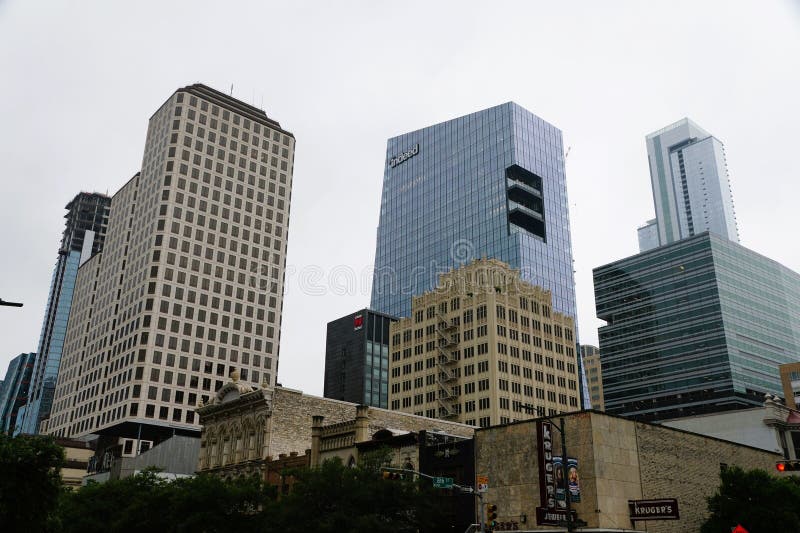 Austin, Texas, U.S - April 9, 2024 - the View of the Skyscrapers in the ...