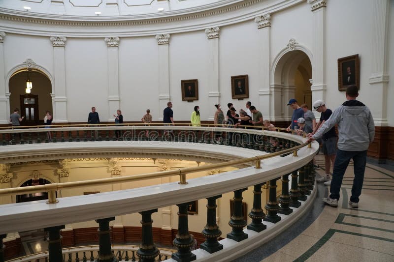 Austin, Texas, U.S.a - April 9, 2024 - Visitors Gathered on the Upper ...