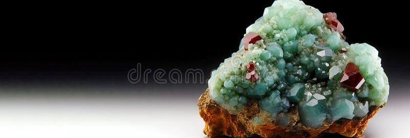 Austinite is Rare Precious Natural Geological Stone on Gradient ...