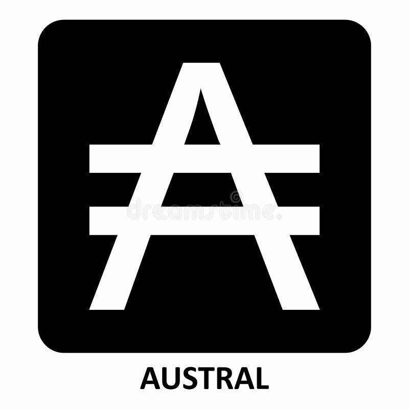 Austral currency symbol stock illustration. Illustration of symbol ...