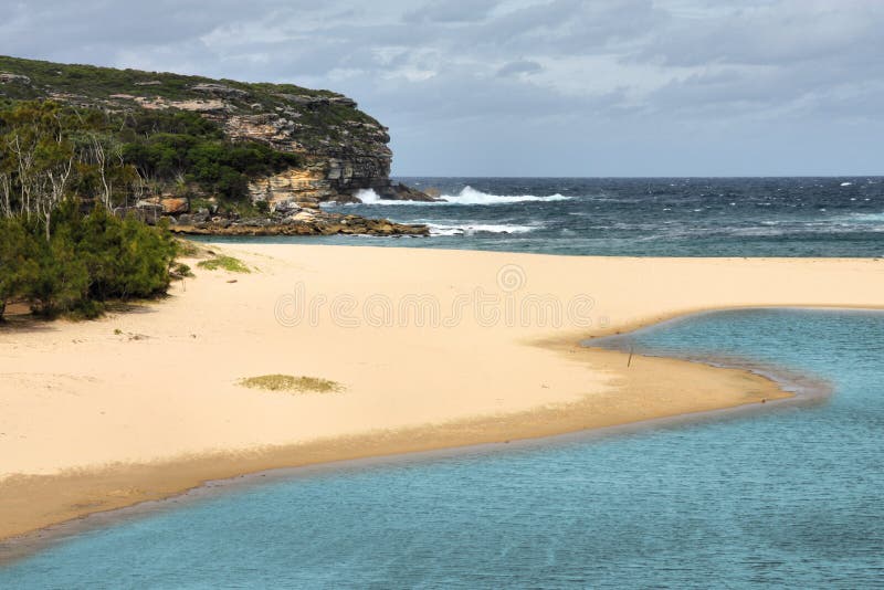 Sandy Beach - Botany Bay, Sydney, Australia Stock Photo - Image of ...