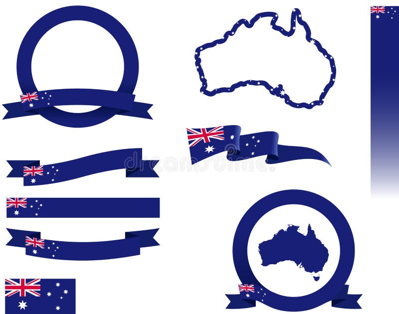 Australia Icons stock vector. Illustration of circle - 63028532