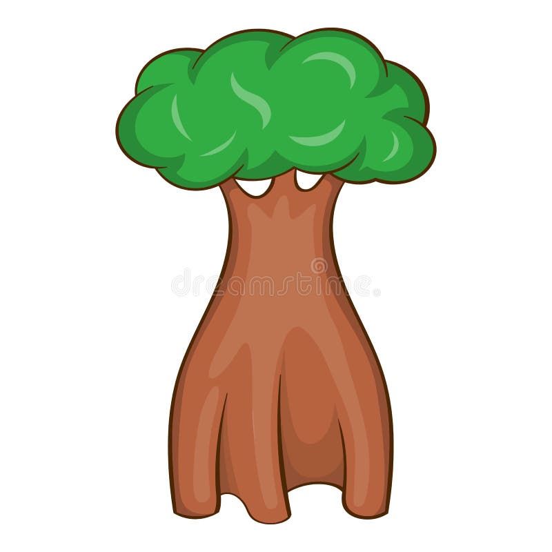 Australia Bottle Tree Icon, Cartoon Style Stock Vector - Illustration ...