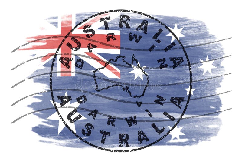 Australia Darwin Seal Map Design Stock Illustration - Illustration of ...