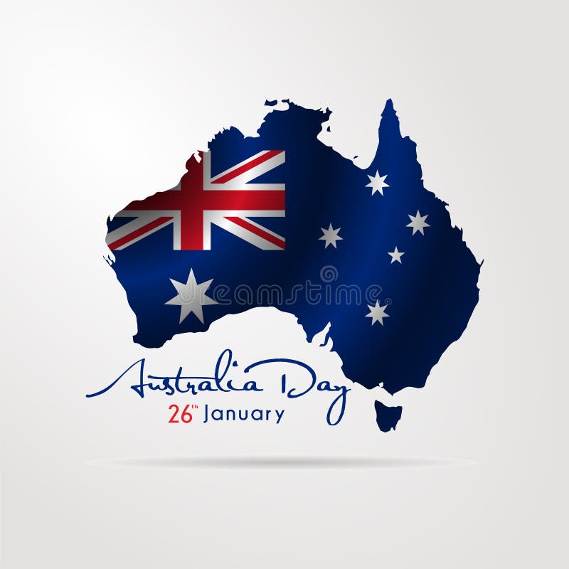 Australia Day Background Simple Design Stock Vector - Illustration of ...