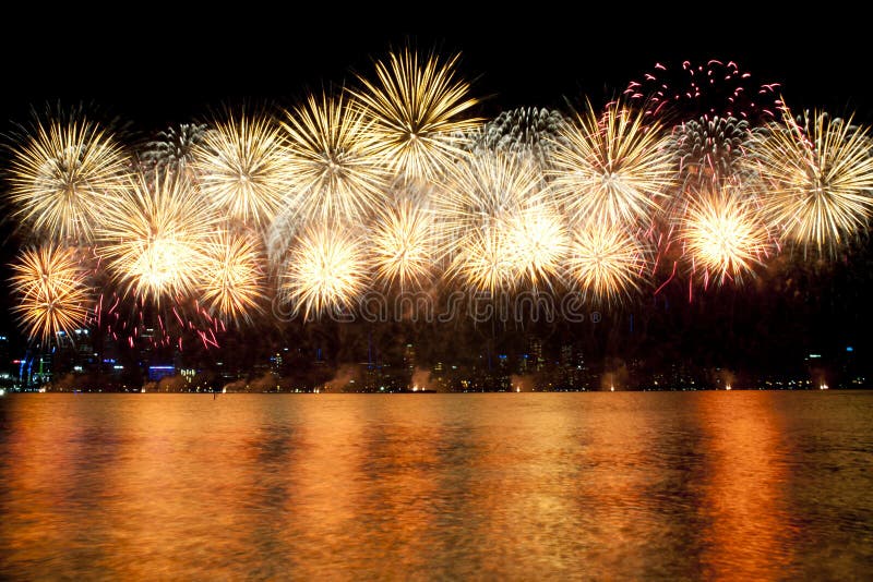 National Day Fireworks stock photo. Image of works, city - 117915520