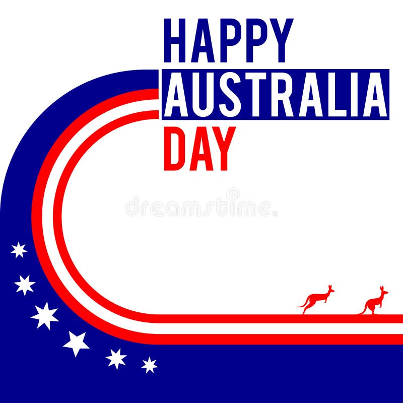 Australia Day Themed Poster Design Stock Vector - Illustration of ...
