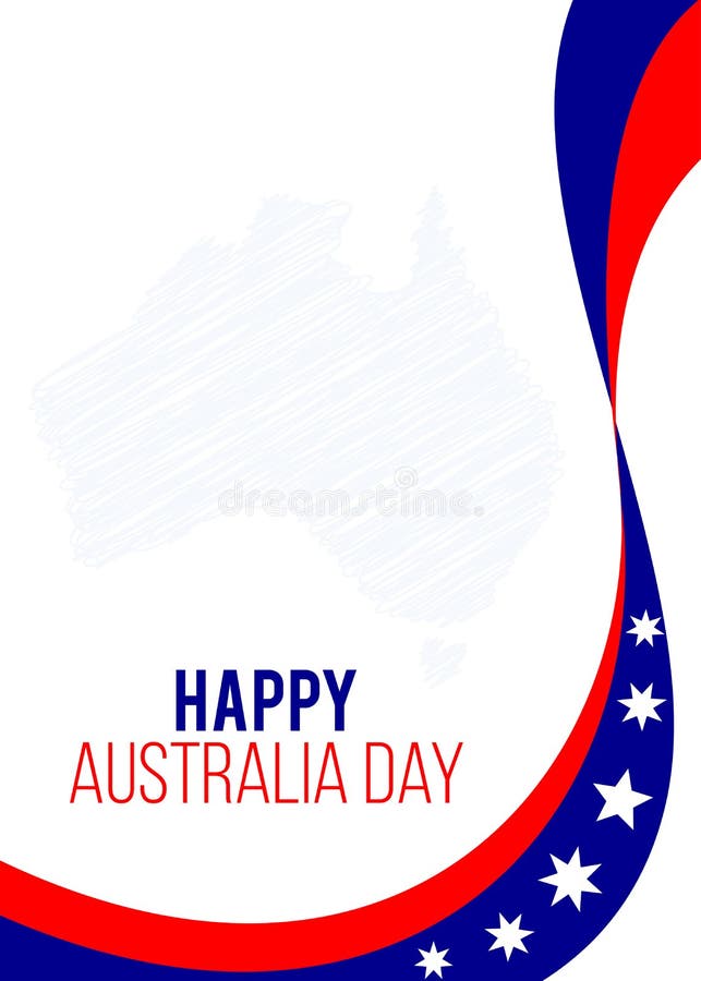 Australia Day Themed Poster Design Stock Vector - Illustration of ...
