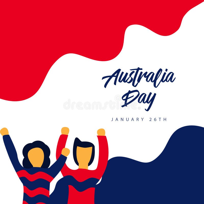 Australia Day Vector Template Design Illustration Stock Vector ...