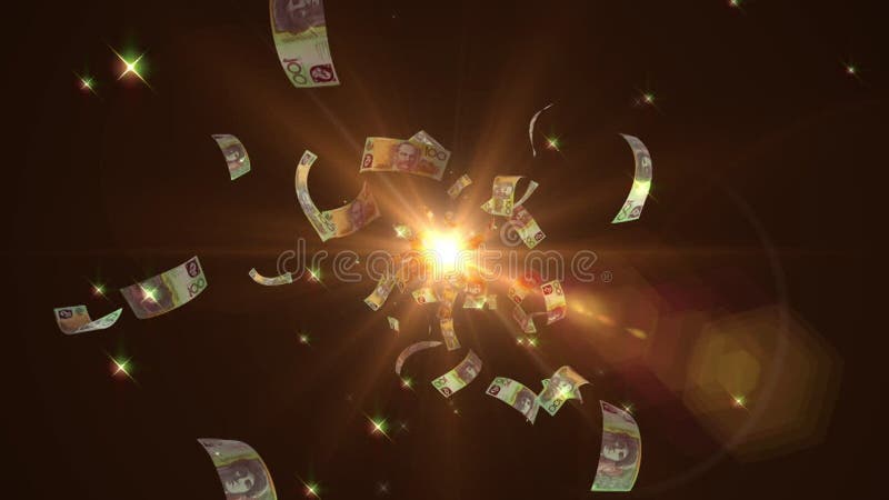 Australia 100 Dollar Note Particle Light Glow Animation Stock Video ...