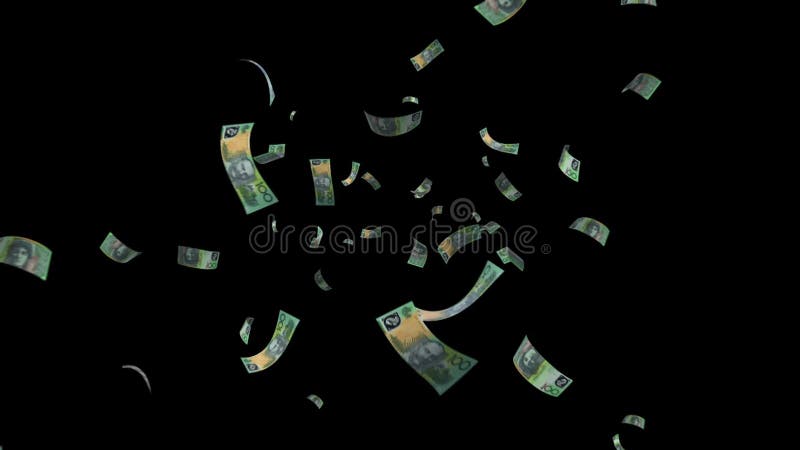 Australia 100 Dollar Note Particle Light Glow Animation Stock Footage ...