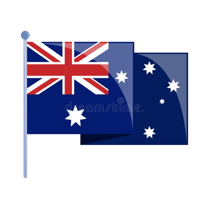 Australia Flag National Stock Vector Illustration Of Australia 262835563