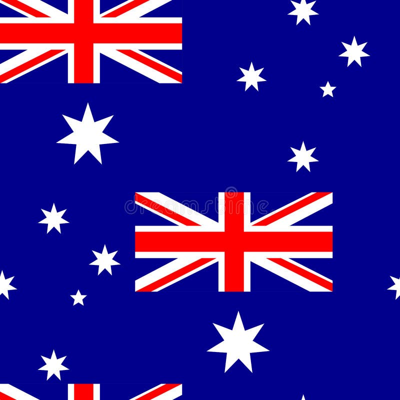 Australia Flag. Seamless Pattern in the Form of the Flag of Australia ...