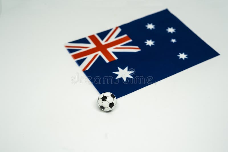 Australia Football with National Flags Stock Photo - Image of goal ...