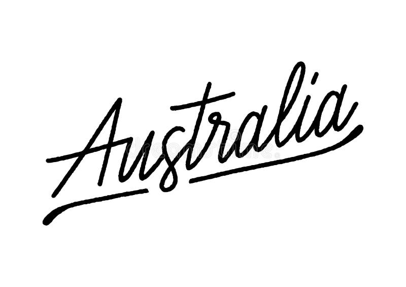 Australia Map - Hand-drawn Cartoon Style Stock Vector - Illustration of ...