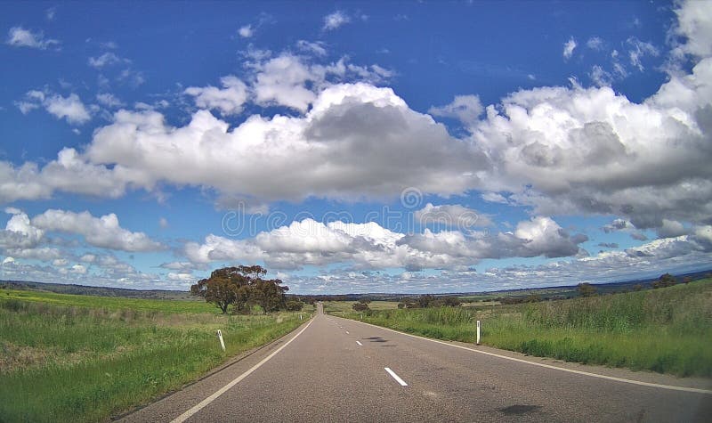 Australia Highway View at A32 Road NSW Stock Photo - Image of cloud ...