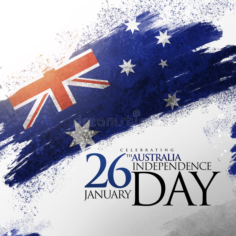 Australia Independence Day 26 January Illustration Stock Illustration ...