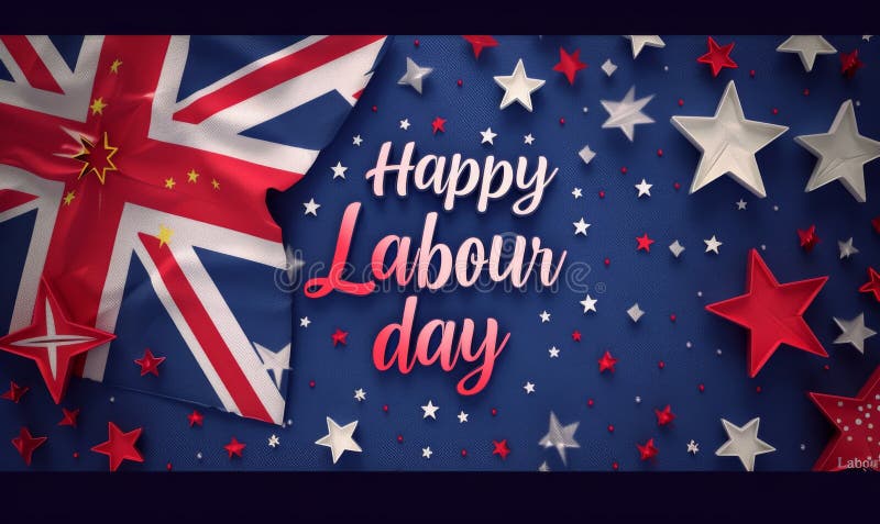 Australia Labour Day Holiday Concept. Abstract Australia Flag Stock ...