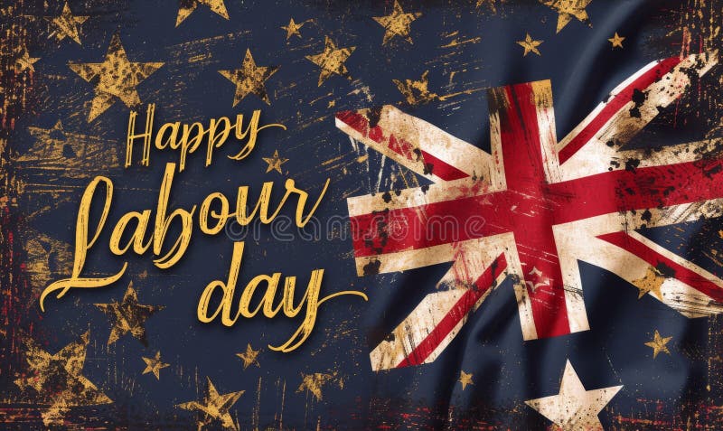 Australia Labour Day Holiday Concept. Abstract Australia Flag Stock ...