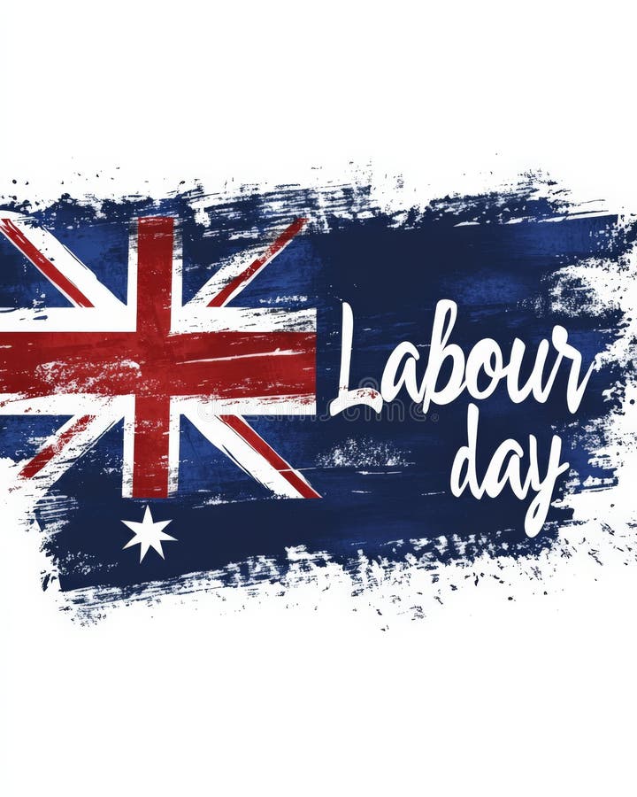 Australia Labour Day Holiday Concept. Abstract Australia Flag Stock ...