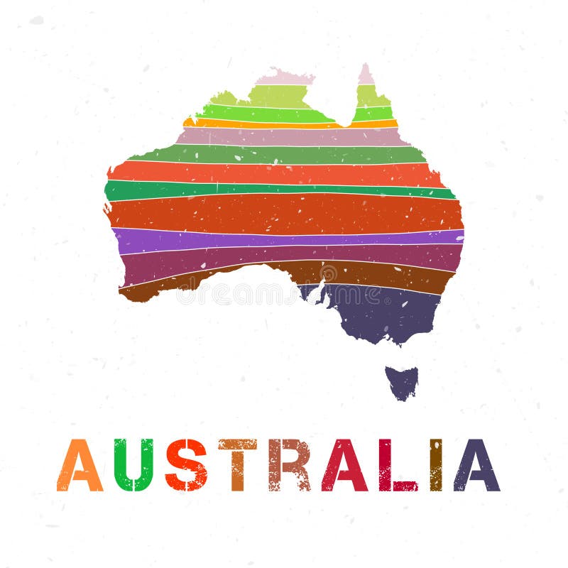 Australia map design. stock vector. Illustration of dirt - 268178165