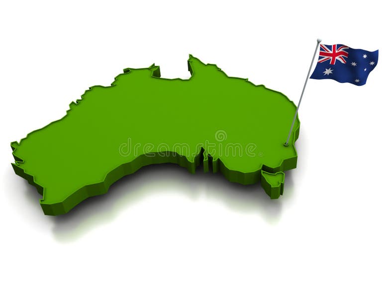 Flag Map Australia Stock Illustrations – 14,013 Flag Map Australia ...