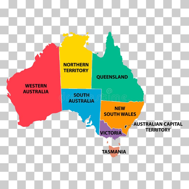 Australia Map Icon, Geography Blank Concept, Isolated Graphic ...