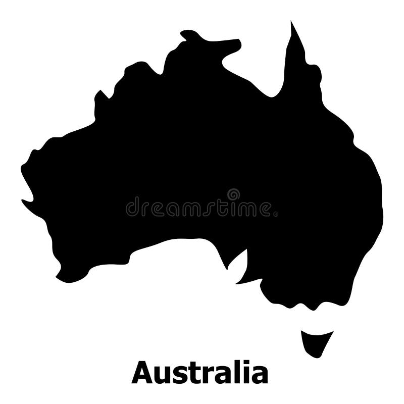 Australia Map Icon, Simple Style Stock Vector - Illustration of company ...