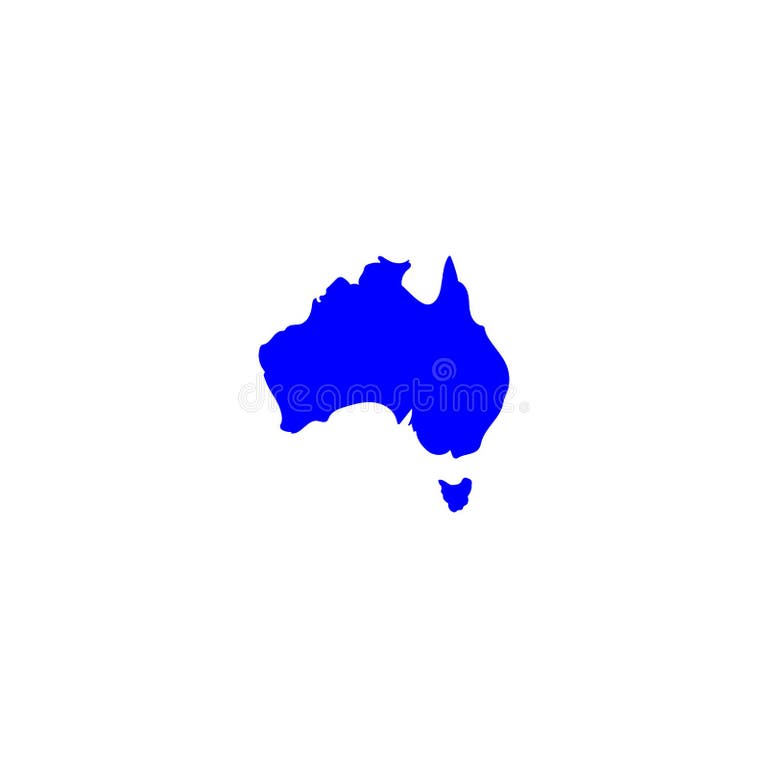 Australia Map Logo Illustration Design Stock Illustration ...