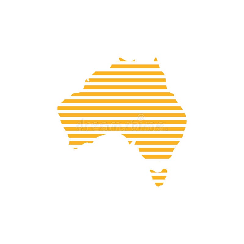 Australia Map Logo Illustration Design Stock Illustration ...