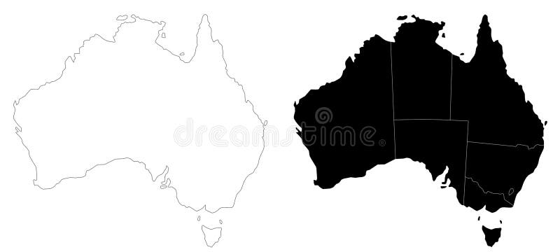 Australia Map Sets, Australia Administrative Map, Australia Outline and ...