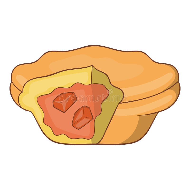 Australia Meat Pie Icon, Cartoon Style Stock Vector - Illustration of ...