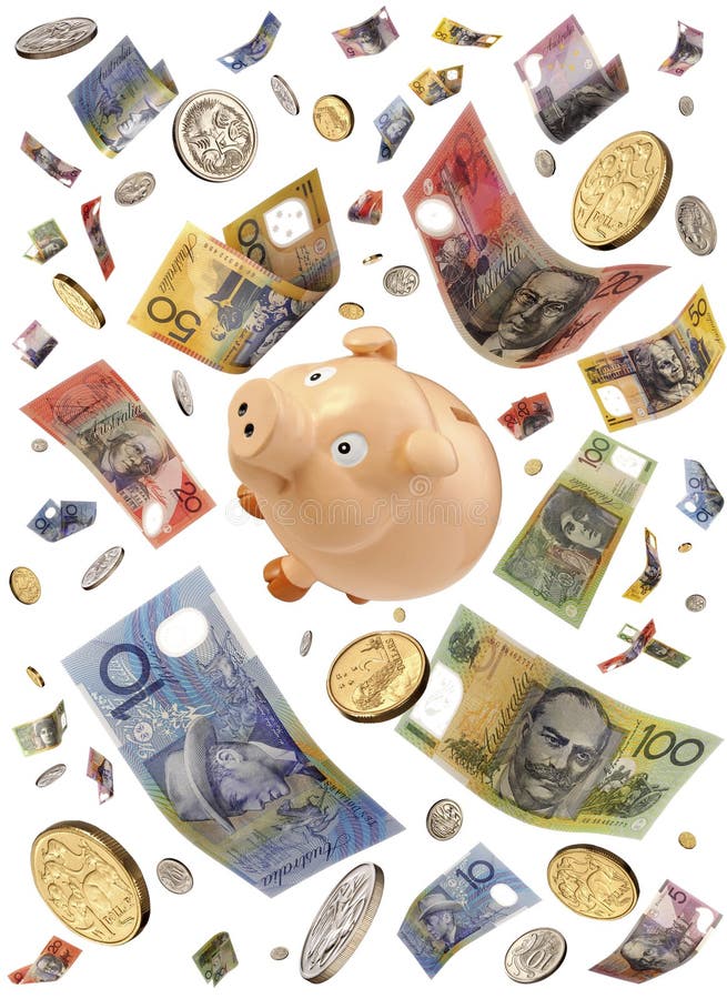 Australian Piggy Bank Savings Money Stock Photo - Image of collect ...