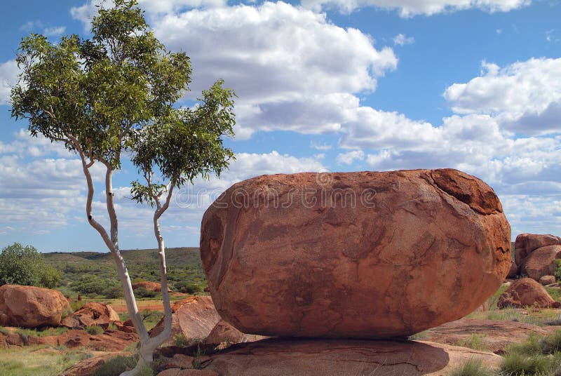 Australia, Northern Territory, Devils Marbles Stock Photo - Image of ...