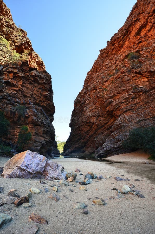 Australia, Northern Territory, Outback, Glen Helen Stock Image - Image ...