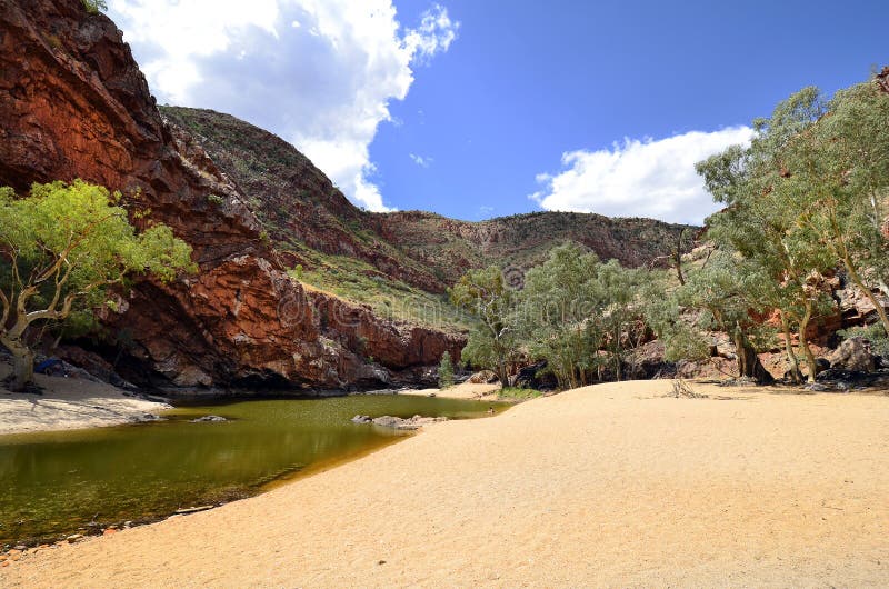 Australia, Northern Territory, Outback, Ormiston Gorge Stock Photo ...