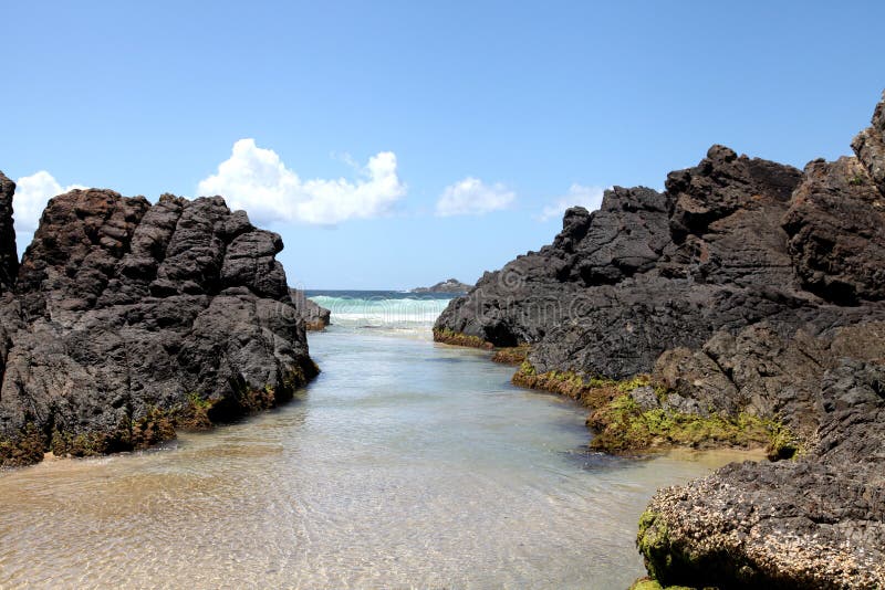Australia Ocean View @ Seal Rocks Stock Photo - Image of cloud, view ...