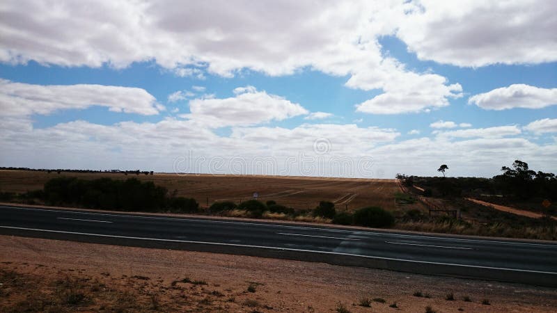Australia Outback and Highway Stock Photo - Image of view, road: 53598114
