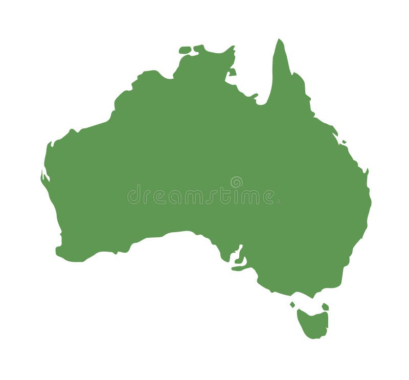 Vector map of australia stock vector. Illustration of vector - 340925843