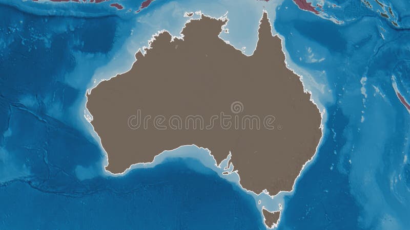 Australia - Overview. Administrative Stock Illustration - Illustration ...
