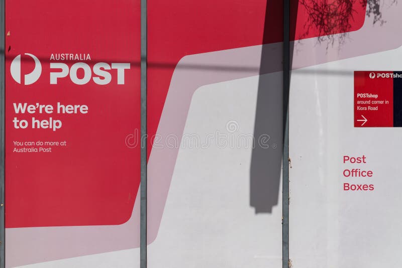 Red Sign of Australia Post Post Box Room in Sutherland Shire in Sydney ...
