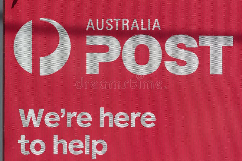 Australia Post Advertisement Sign on the Wall Editorial Photography ...