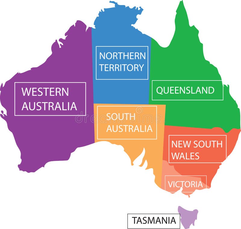 3d flag map of australia stock illustration. Illustration of colony ...