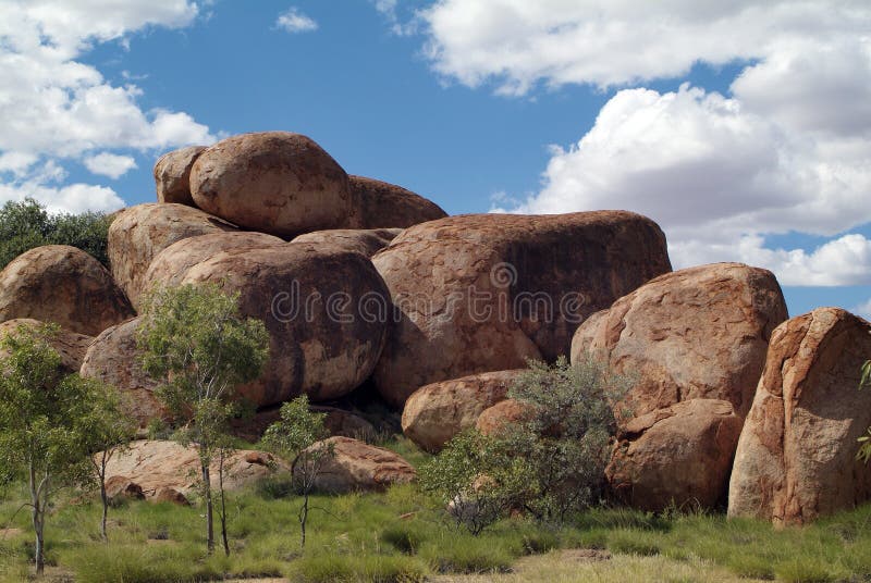 Australia, Northern Territory, Devils Marbles Stock Image - Image of ...