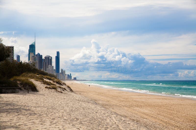 Australia S Gold Coast Beach Stock Image - Image of beauty, tourist ...