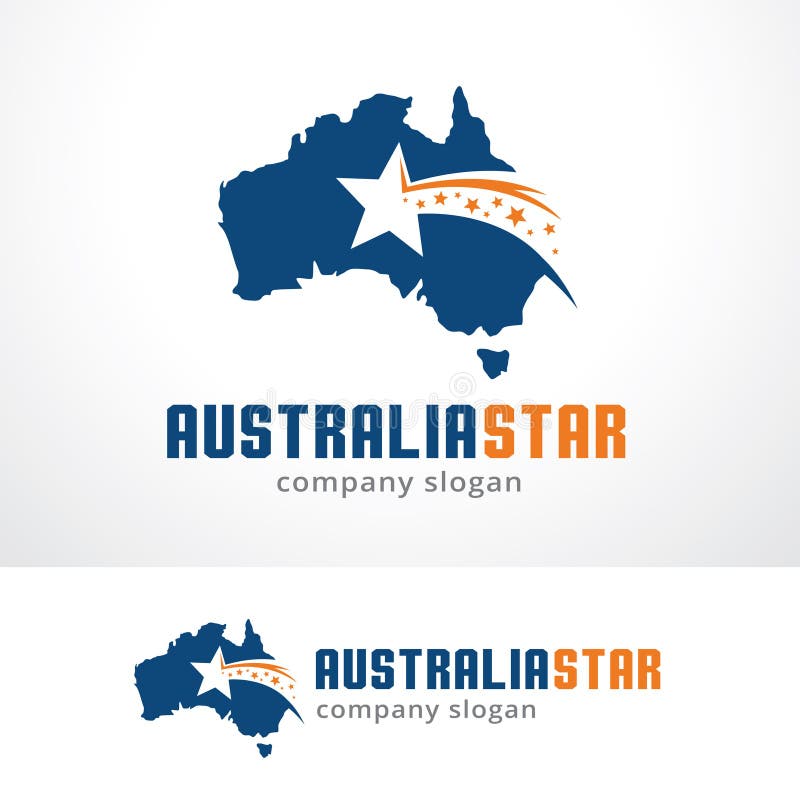 Australia Star Logo Template Design Vector, Emblem, Design Concept ...