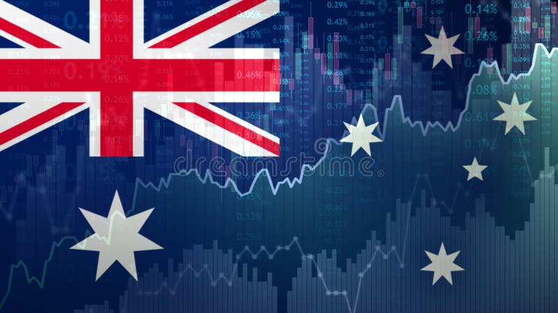 Australia Stock Market Growth and Financial Data Visualization Stock ...