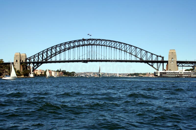 Australia Sydney Harbour Bridg Stock Photo - Image of blue, sails: 1912794