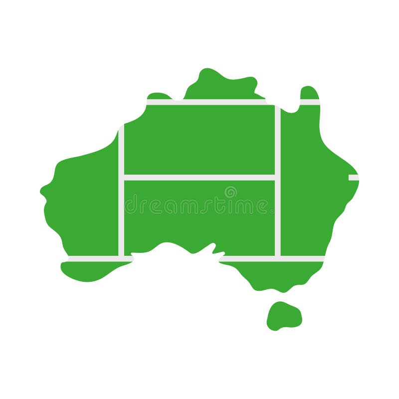 Australia tennis map stock illustration. Illustration of rock - 300361804