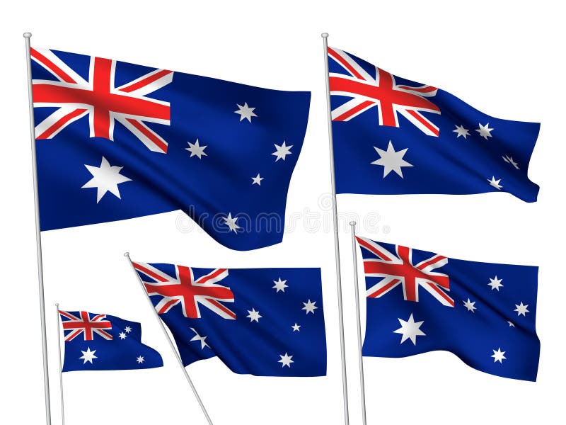 Australia vector flags stock vector. Illustration of australia - 81524074